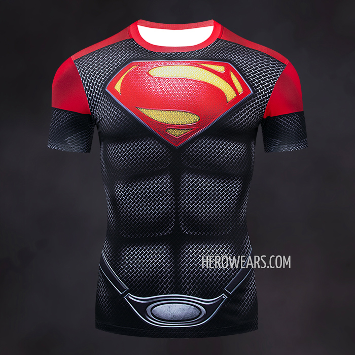 Superman Armor Red Mk2 Kid's Sports Shirt - HeroWears.com