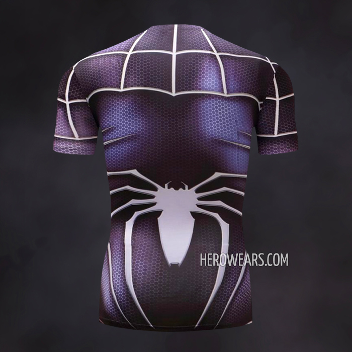 Spider Man Violet Kid's Sports Shirt - HeroWears.com
